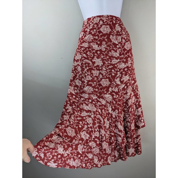 Peruvian Connection | Skirts | Peruvian Connection Midi Skirt Ruffle ...